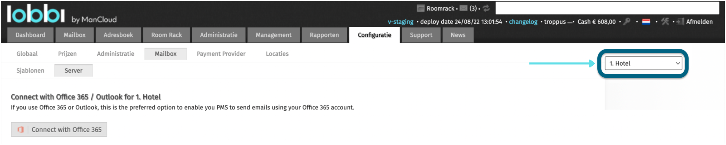 Connect Office 365 with Lobbi PMS – Lobbi by ManCloud